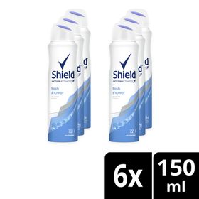 Shield Women Fresh Shower Antiperspirant Deodorant Body Spray 6x150ml ...