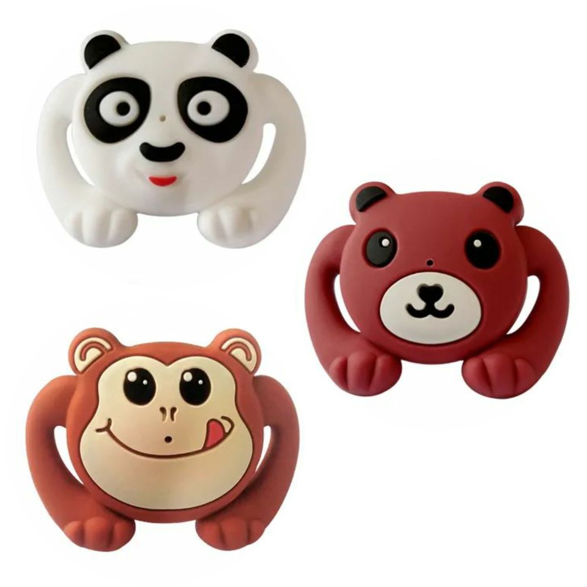 Silicone Animals Pacifier For Your Baby - Panda, Teddy And Monkey ...