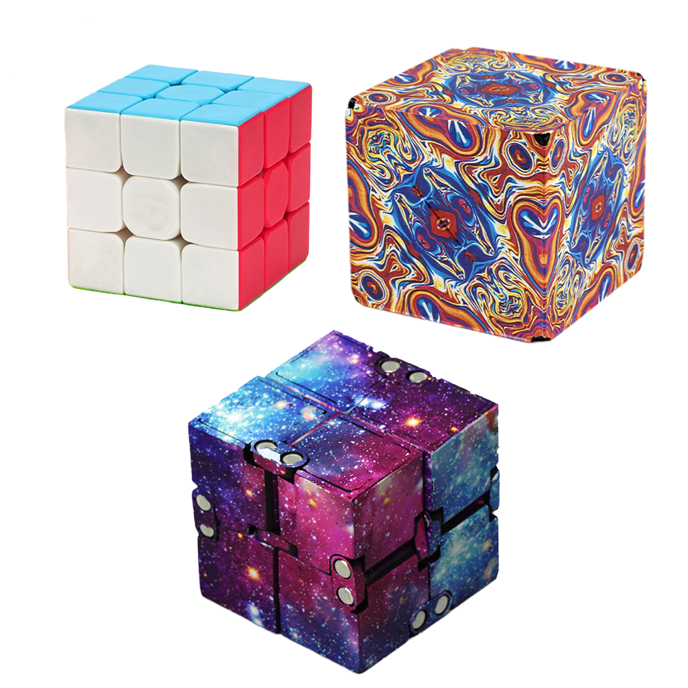 TopikaKids- Speed Cubes, All Ages' Stickerless Puzzle Game - Set of 3 ...