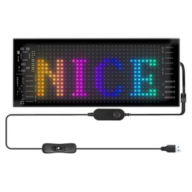 LED Matrix Panel Customizable Display Screen/Car Windows - 173x70mm ...
