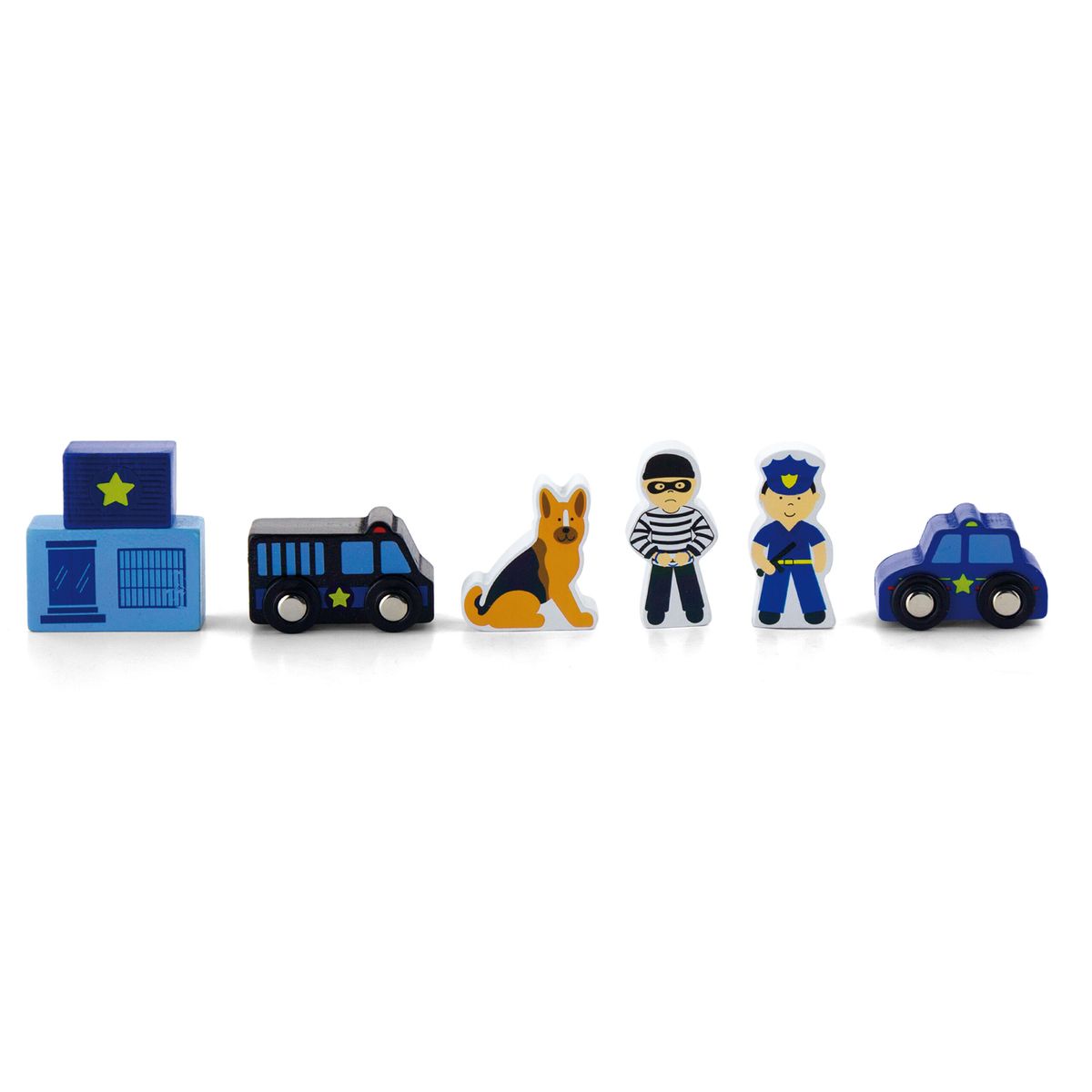 Viga Wooden Train Set Accessory - Police Station | Shop Today. Get it ...
