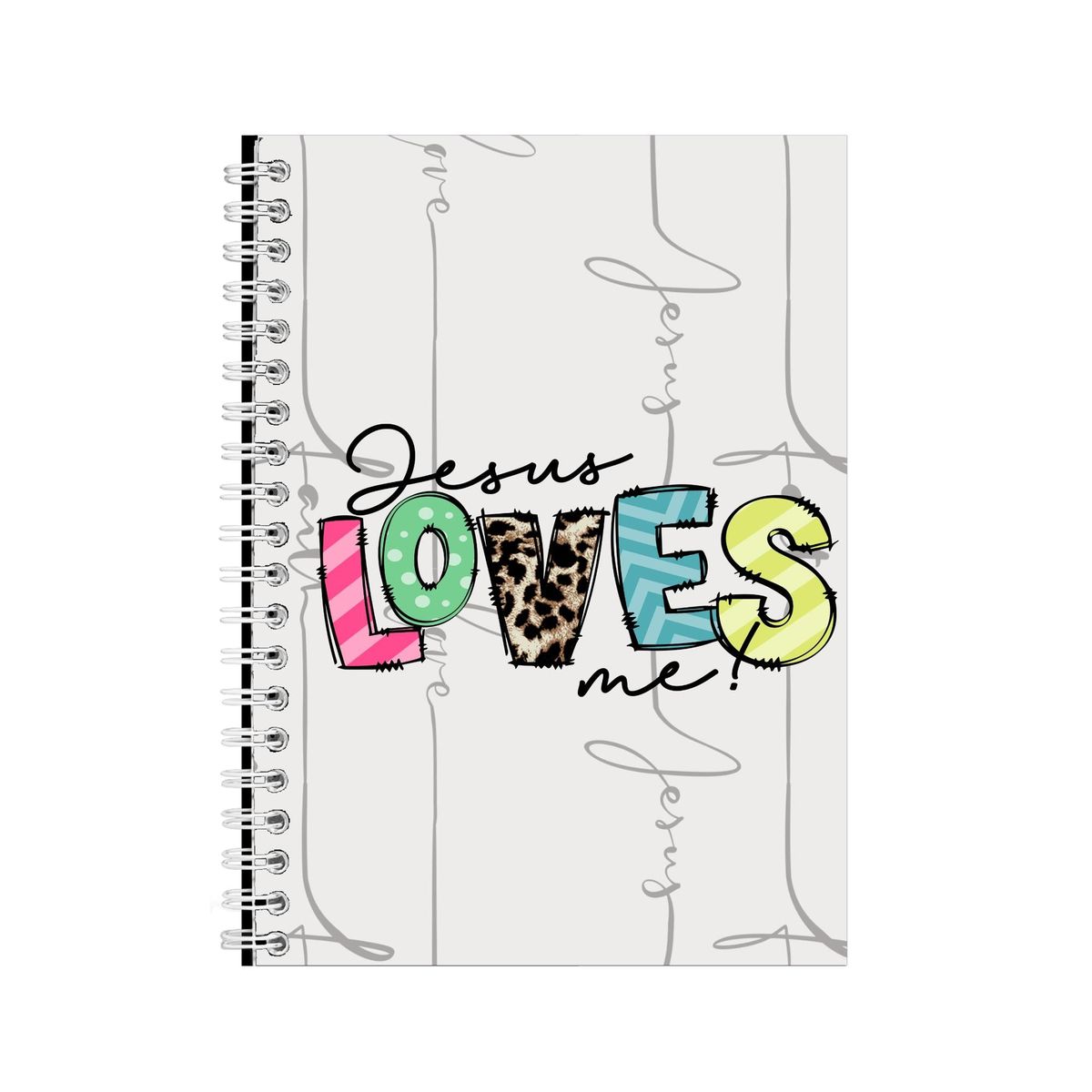 Jesus A5 Notebook Spiral Lined Trendy Easter Graphic Design Notepad 082 ...