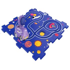 Sensory Puzzle Track Car Play Set Jigsaw Assembly for Kids Ages 3 ...