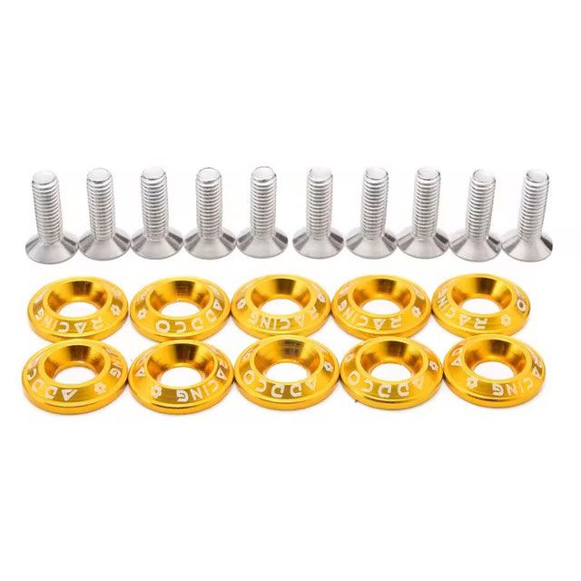 Addco Racing M6 Dress Up Bolt Aluminum Fasteners Screws Kit - 10-Piece ...