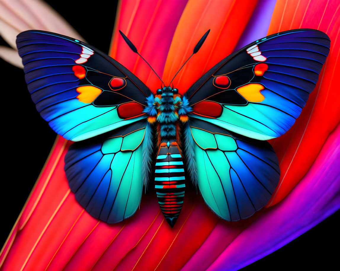 Canvas Wall Art - Blue Butterfly | Shop Today. Get it Tomorrow ...