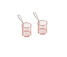 2 Piece Stainless Steel Round Chip Basket - Rose Gold | Shop Today. Get ...