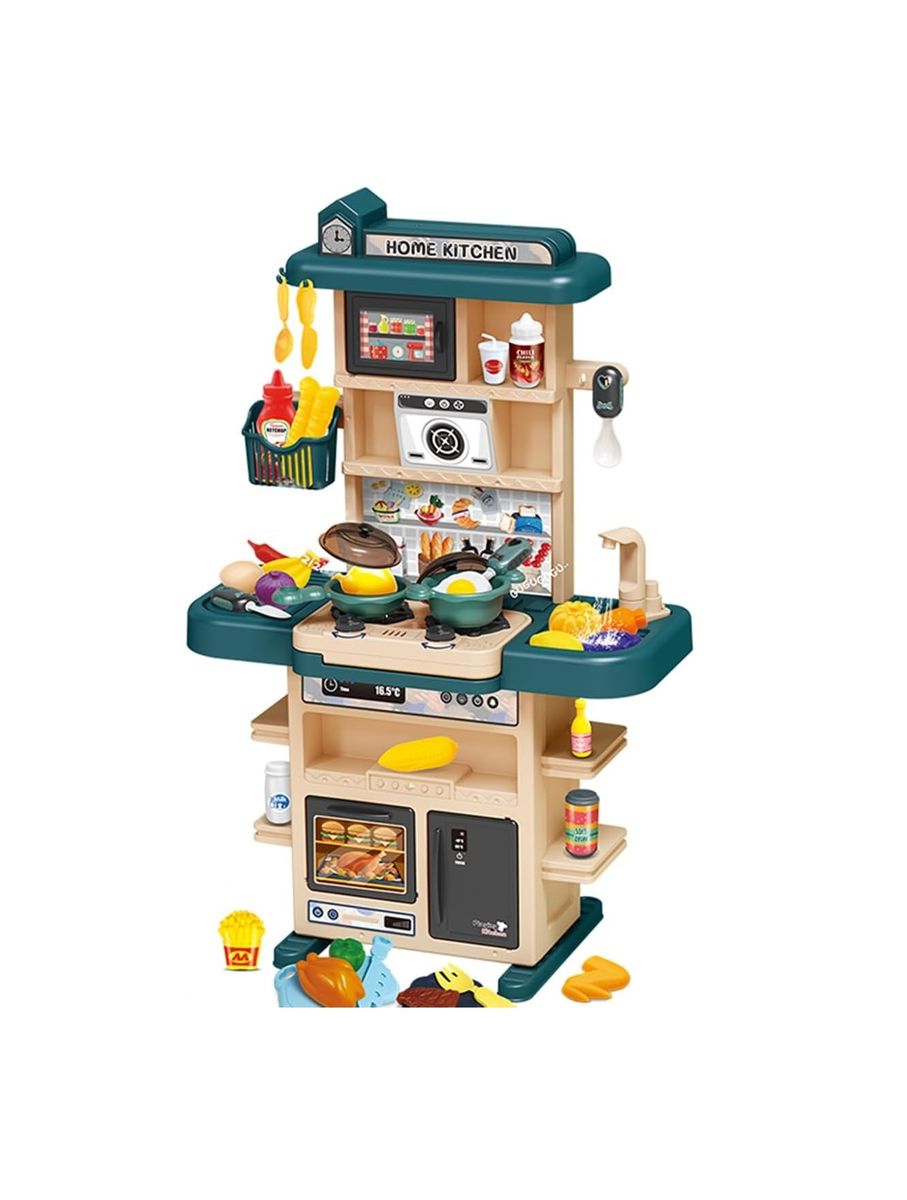 Boss Interactive Kids Kitchen Play Set With 43Piece&Realistic Sound ...