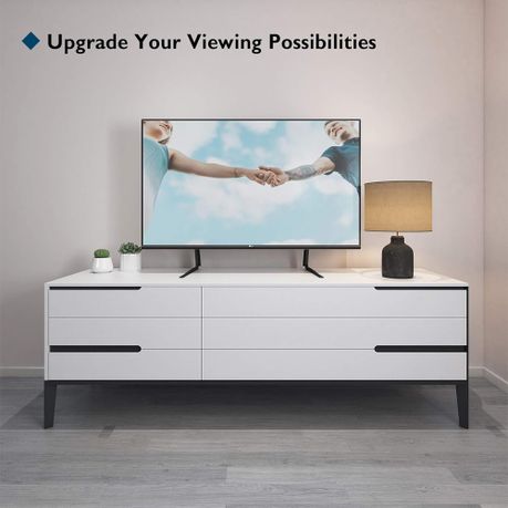 Bontec universal table top pedestal tv stand store