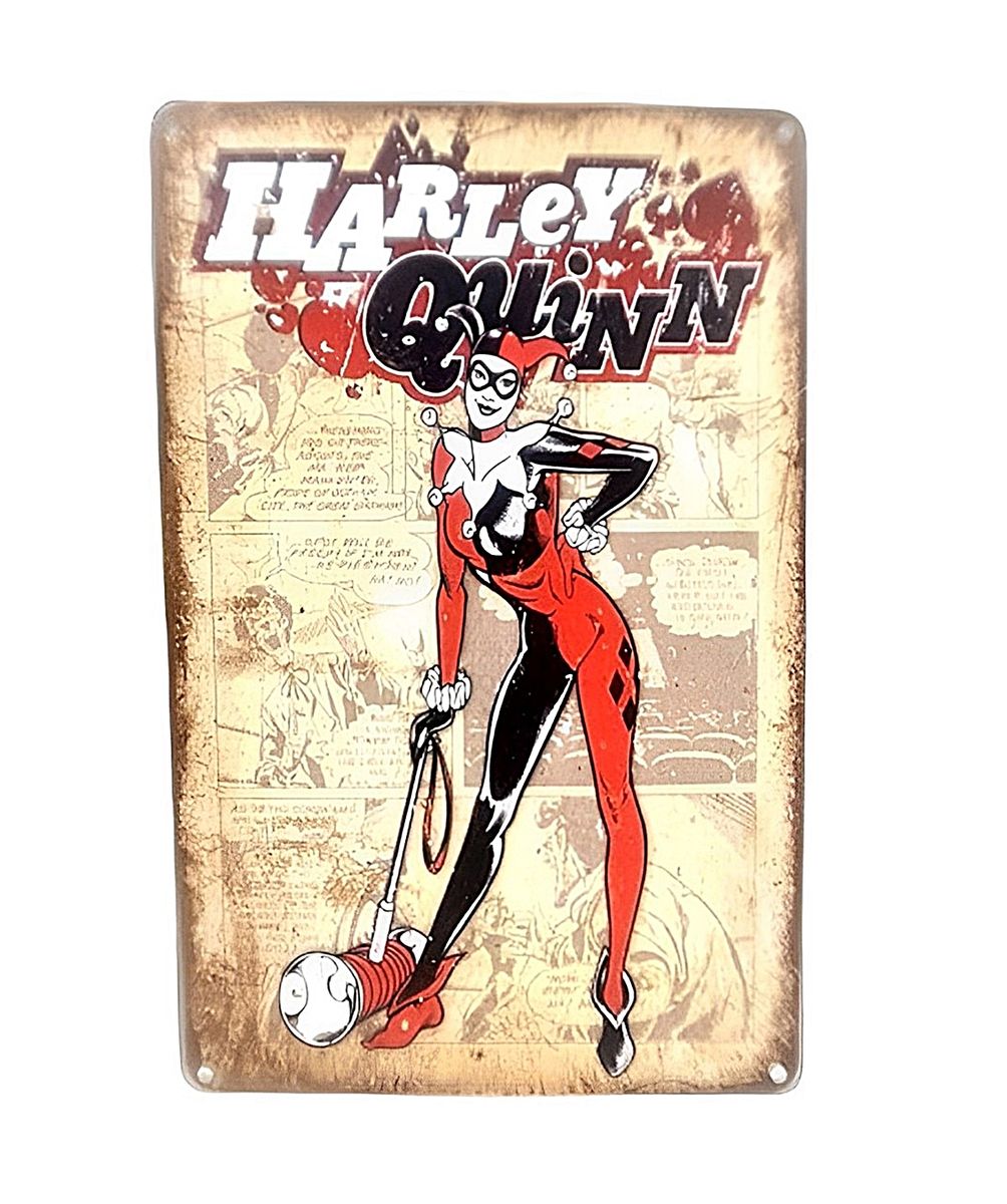 Superhero - Harley Quinn Metal Bar Pub Sign for Wall Decor | Shop Today ...