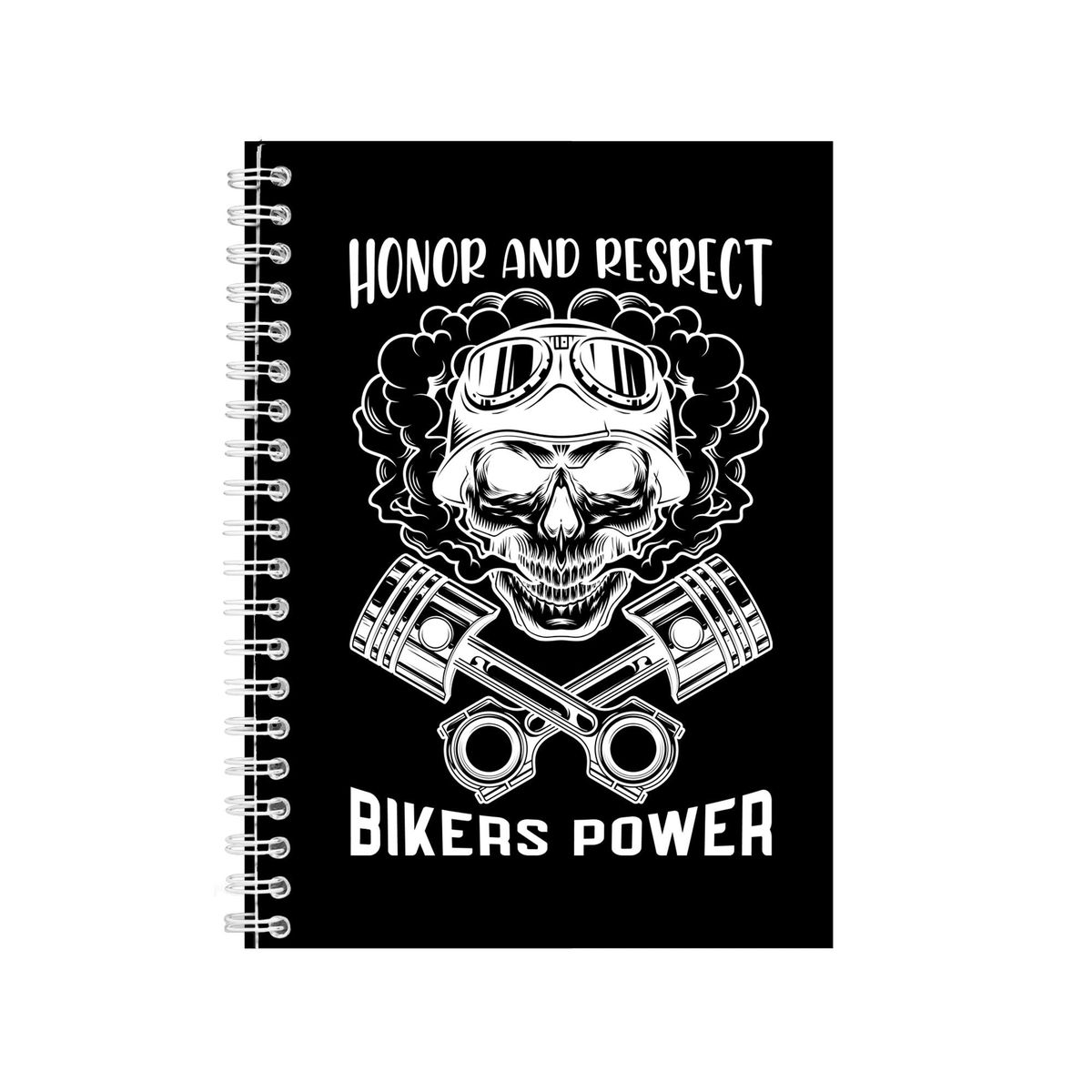 Honor And Respect 2 Notebook Biker Gift Idea A5 Notepad 145 | Shop ...
