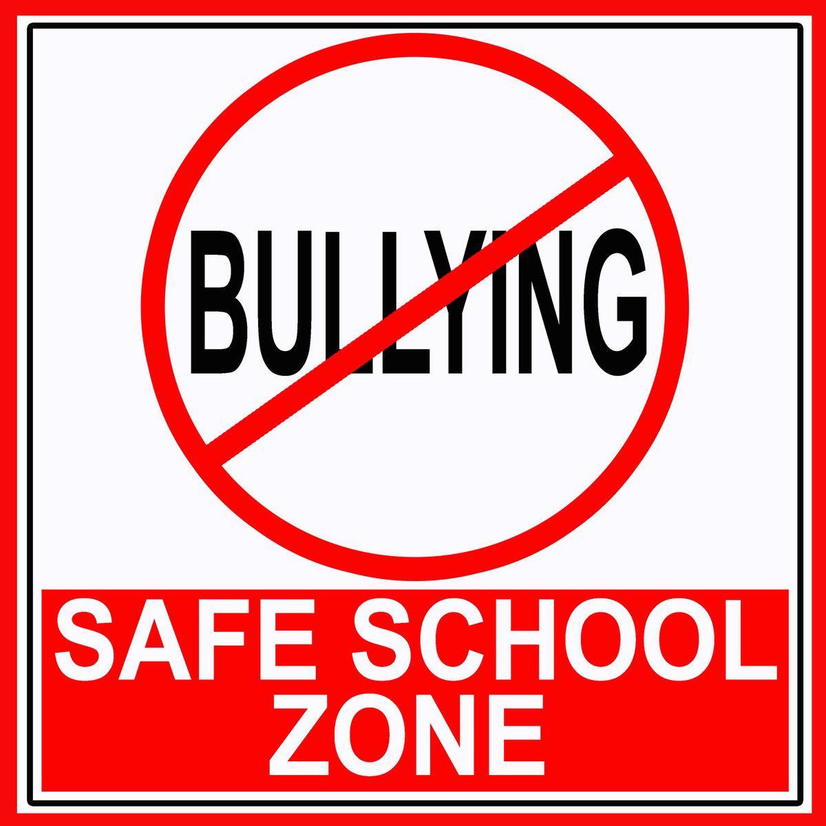 Safe School Zone, No Bullying Sign 44x44cm - 2 Pack | Shop Today. Get ...