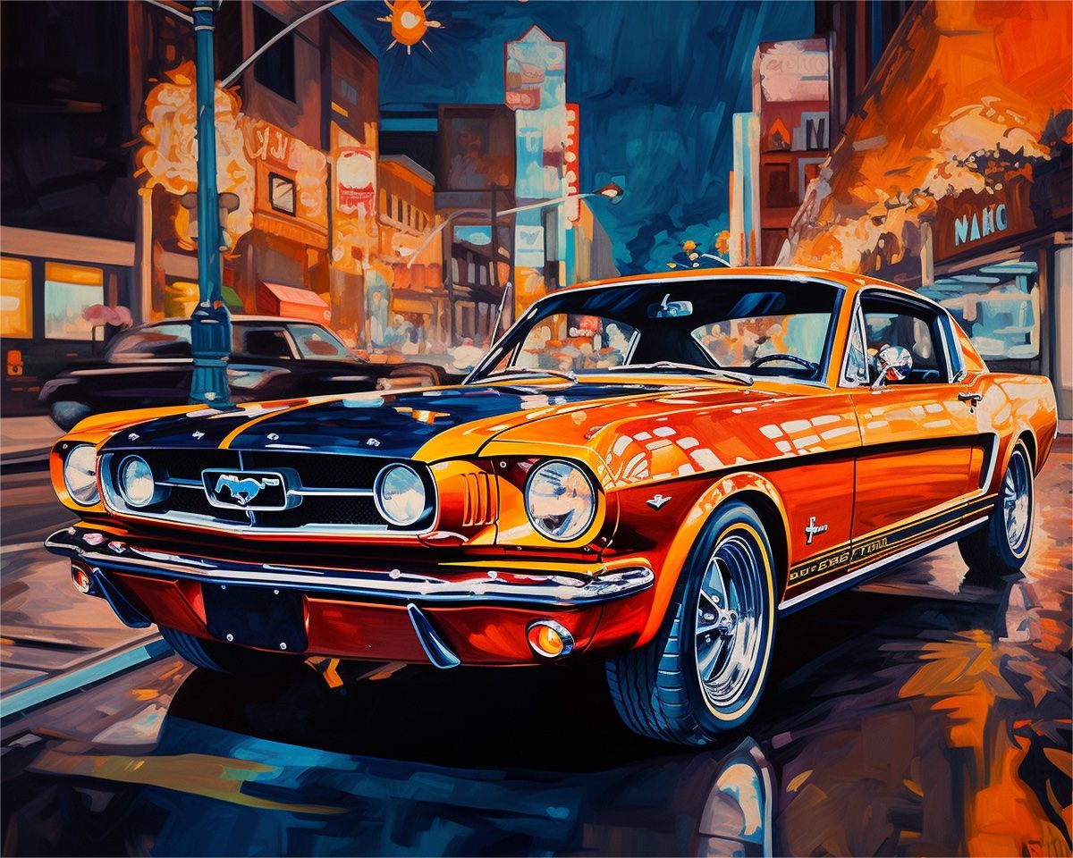 Mustang Sally - DIY Paint by Numbers Oil Painting Kit | Shop Today. Get ...