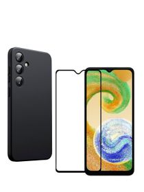 Silicone Phone Case & Screen Protector Combo Compatible with Samsung Galaxy A56 - Black | Shop ...
