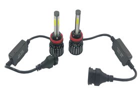 2 Piece H11 2 Pin Plug 6000K 40W Car LED Headlights With Built In ...