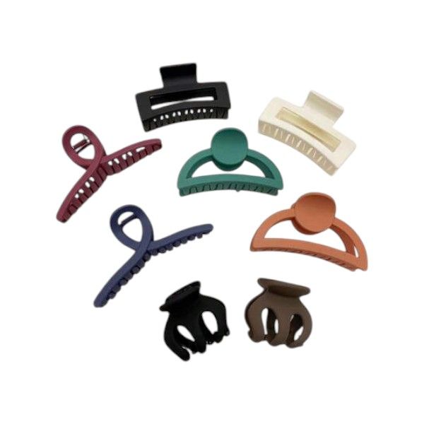 8 Piece Matte Claw Clip Set - Multi Colour | Shop Today. Get it ...