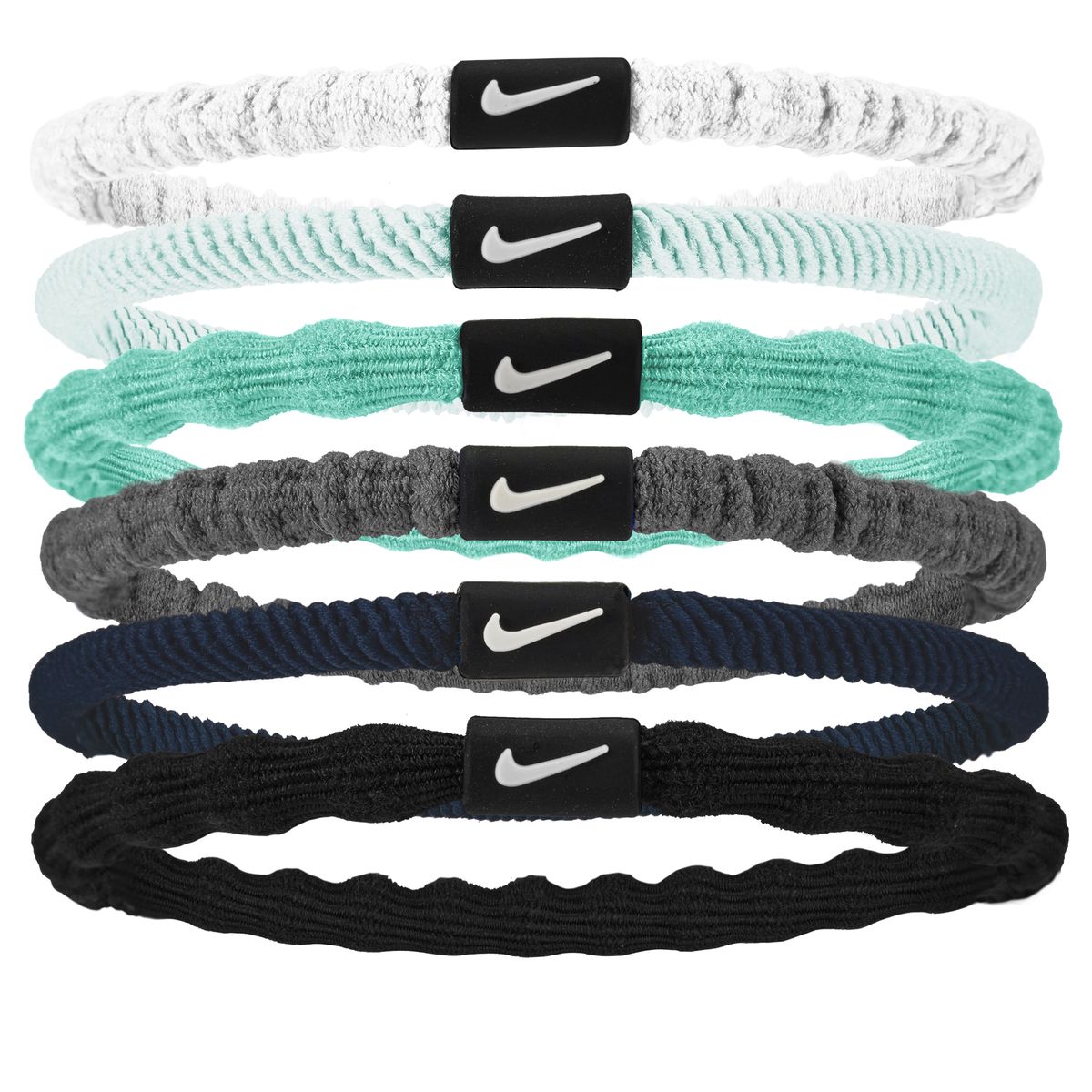 Nike Flex Hair Tie White /Glacier Blue /White OSFM - 6 Pack | Shop Today. Get it Tomorrow ...