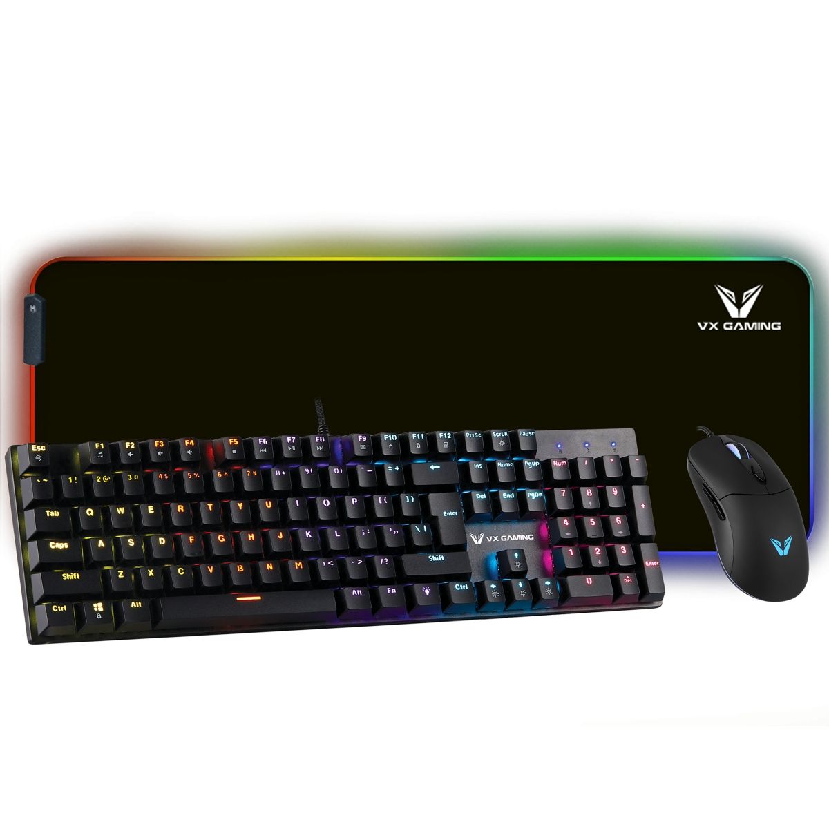 VX Gaming Ultimate 3-in-1 RGB Mechanical Gaming Bundle - Black | Shop ...