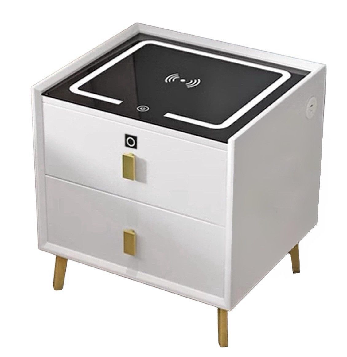 Smart Nightstand - Wireless Charging Station, USB Port, LED Light and ...