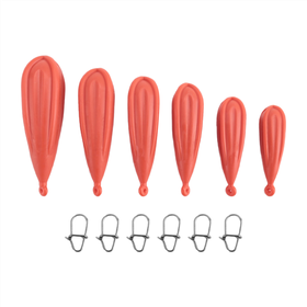Fishing Practice Plug Fishing Casting Plug Rubber Practice Plug,6Piece ...