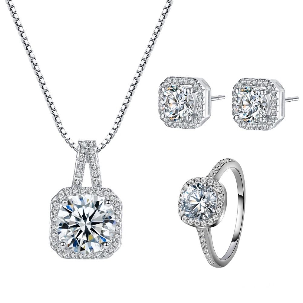 Classy 925 Sterling Silver Jewellery Set for Women | Shop Today. Get it ...
