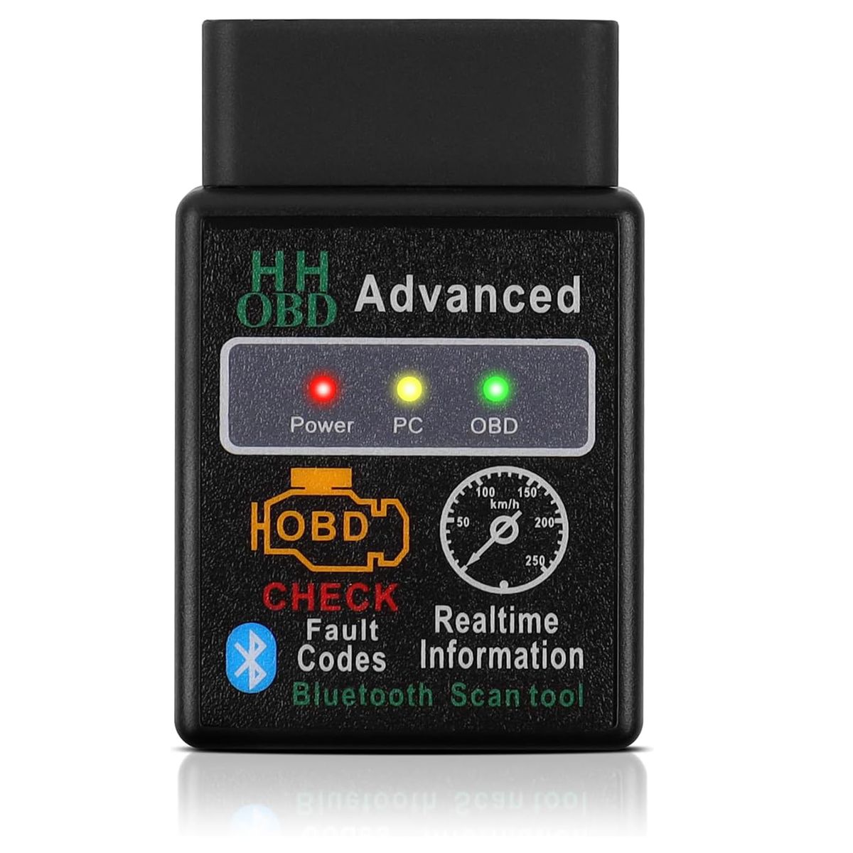 OBD2 Scanner Adapter Wireless Diagnostic Code Reader Car Fault Detector ...