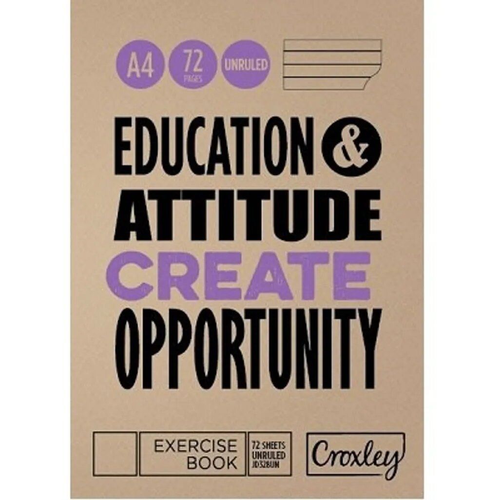 18 x Croxley Soft Cover Exercise Book A4 72 Pg Unruled | Shop Today ...