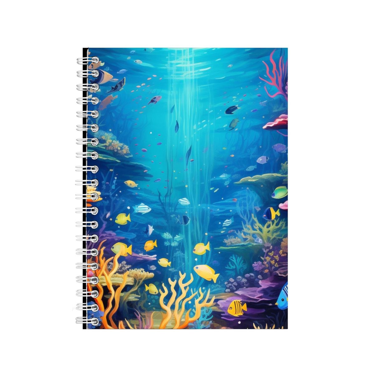 Colorful A5 Notebook Ocean Blue Lovers Trendy Graphic Birthday Present ...