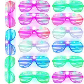 15 Pack LED Glasses Glow In The Dark Neon Bulk Sunglasses Party ...
