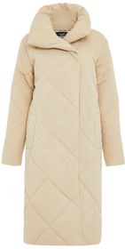 Threadbare - Womens Stone Oversized Quilted Puffer Coat | Shop Today ...