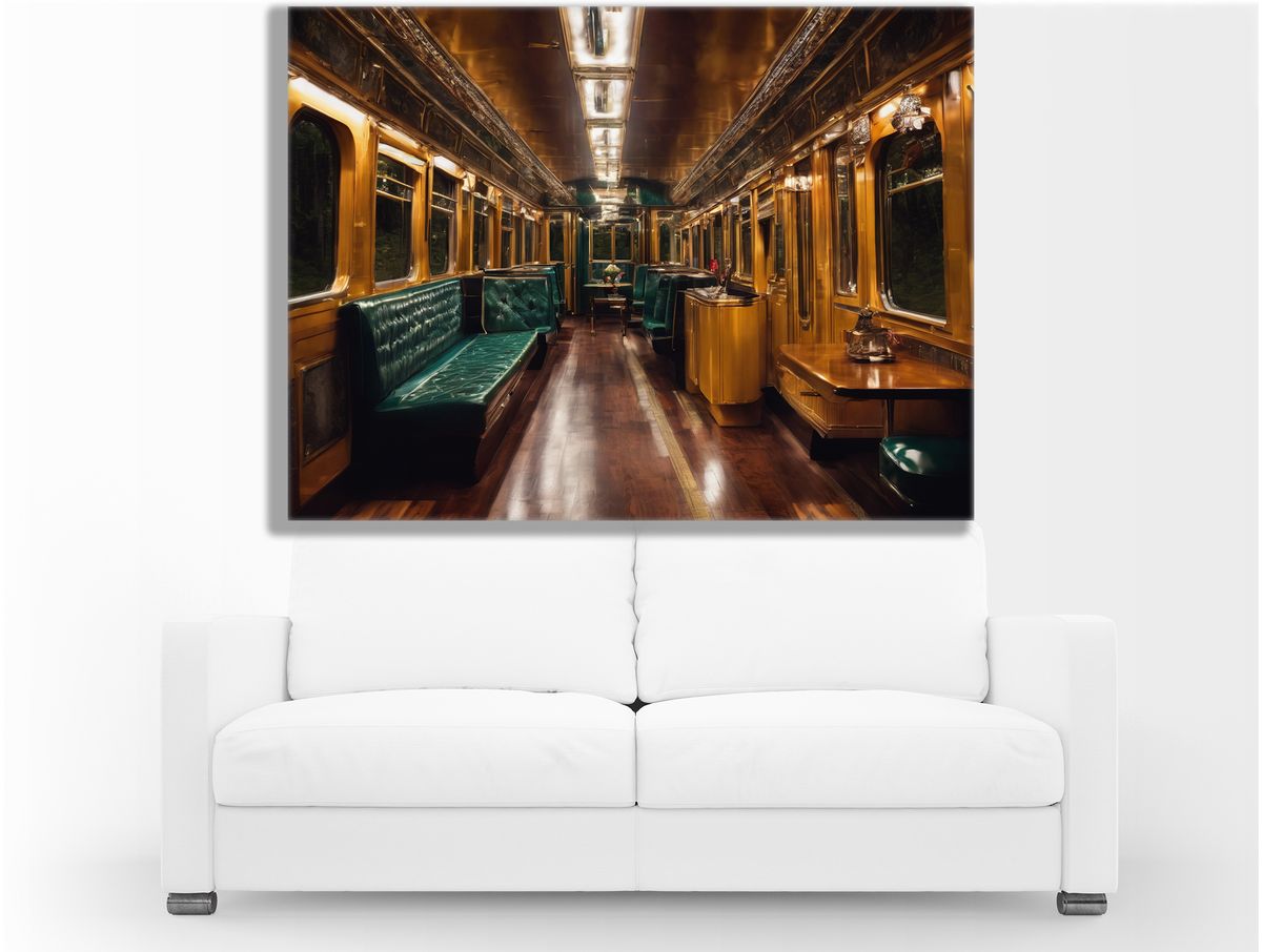Modern Train Locomotive Canvas Wall Art | Shop Today. Get it Tomorrow ...