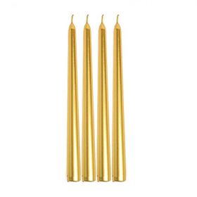 Tapered Metallic Candles 25cm - Set of 4 | Shop Today. Get it Tomorrow ...