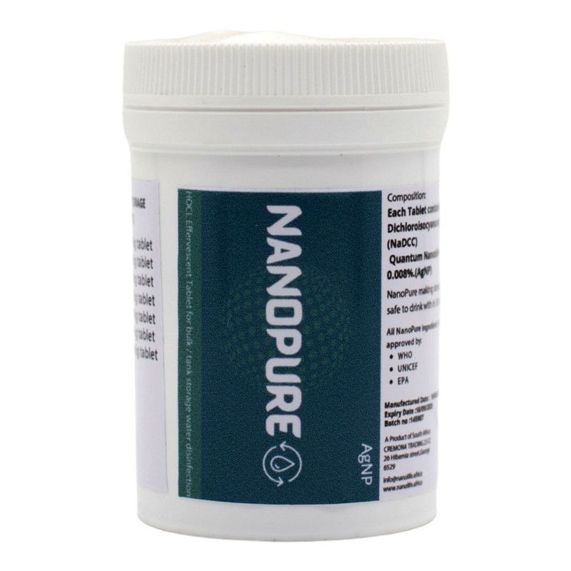 NanoPure Bulk Water Disinfectant - HOCL - Effervescent Tablet - 80 x 3. ...
