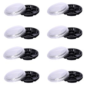 Home Disposable Divided Plastic Food Storage Containers Set of 8- 27cm ...