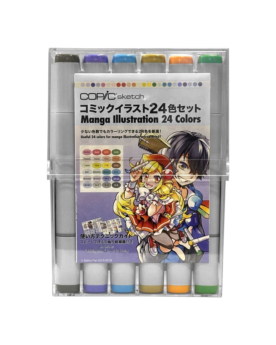 Copic Sketch 24 Piece Set Manga Illustration | Shop Today. Get it ...