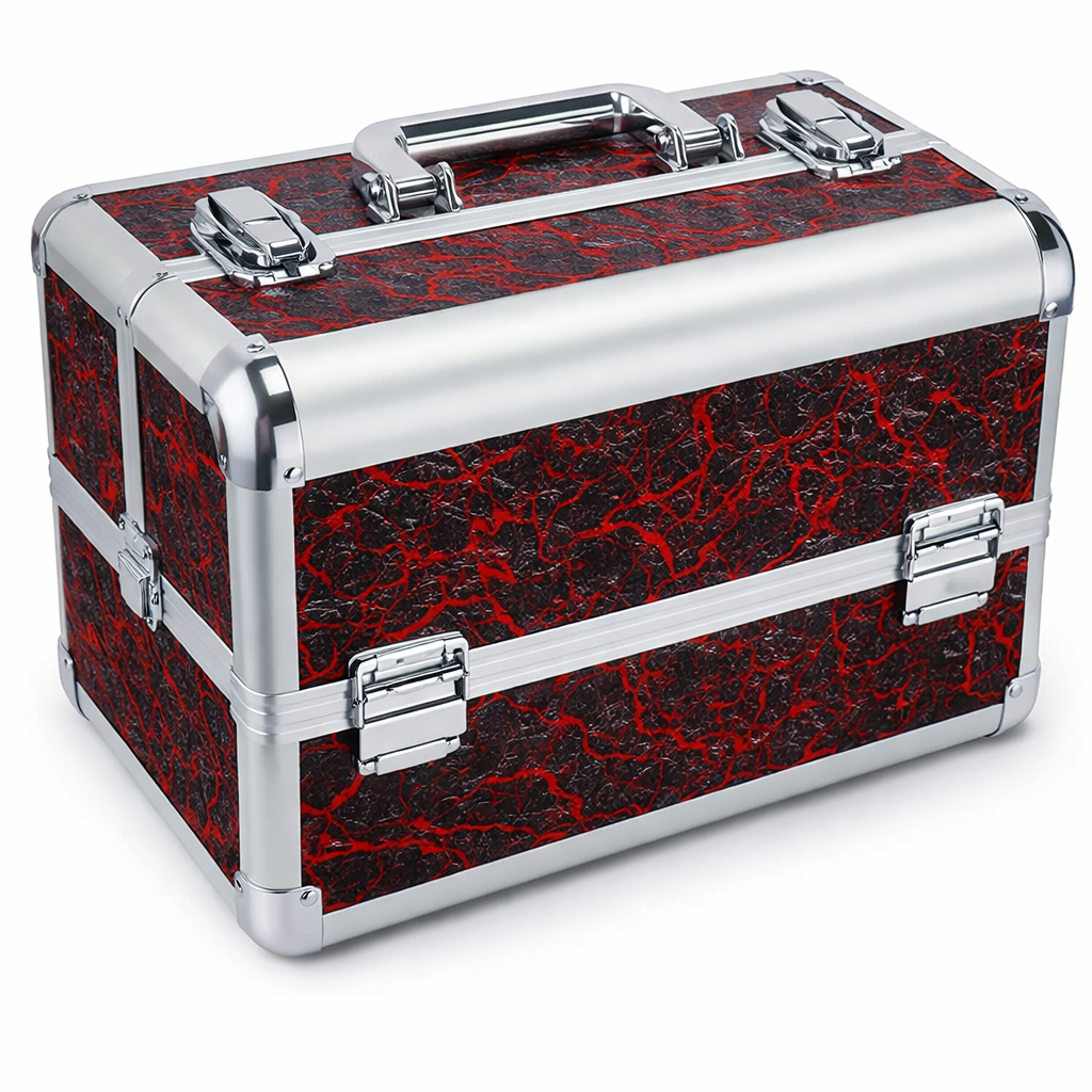 Professional Aluminium Makeup Case with Secure Latches and Carry Handle ...