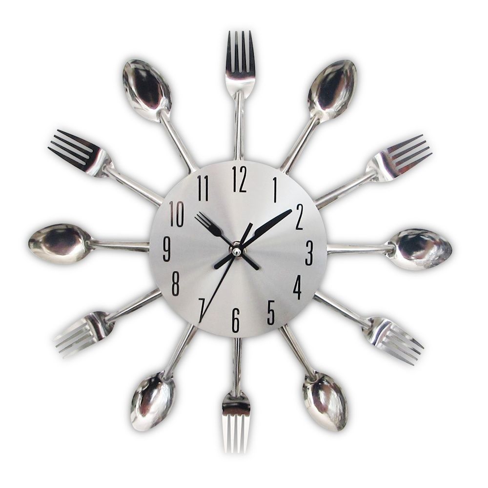 Modern Cutlery Wall Clock | Shop Today. Get it Tomorrow! | takealot.com