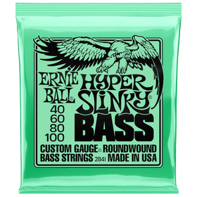 Ernie Ball 2841 - Hyper Slinky 4-String Bass Guitar Strings | Shop ...