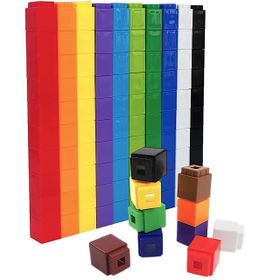 Stack, Count, and Learn! 100 Colorful Number Block Cubes for Endless ...