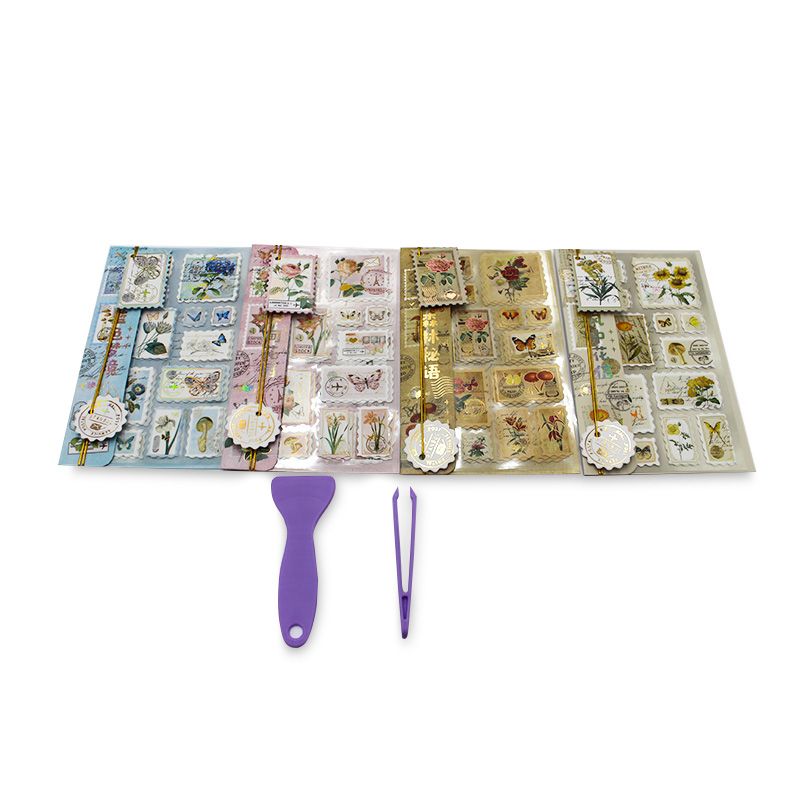 Postage Stamps Stickers Pack 16 Sheets About 240 Pcs Decorative -2328B ...