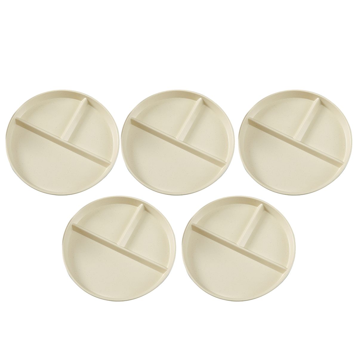 5 Pieces 9" Divided Plastic Plates Set | Shop Today. Get it Tomorrow ...