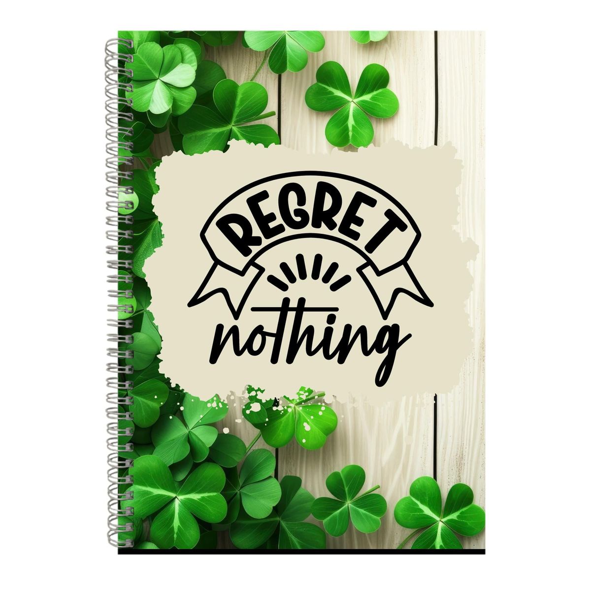 Nothing A4 Notebook Spiral Lined Motivational Words Graphic Notepad ...
