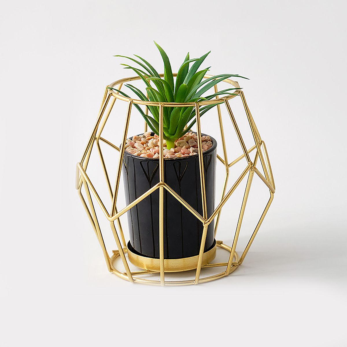 Artificial Faux Succulents, Succulent Plant, Geometric Plant Holder ...