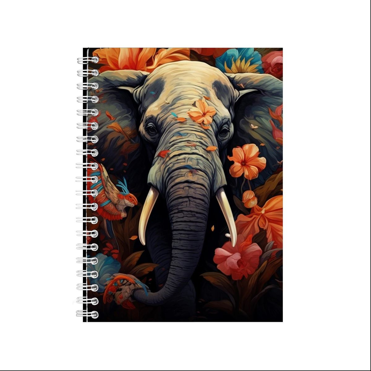 A5 Notebook Floral Elephant Gift Idea | Shop Today. Get it Tomorrow ...