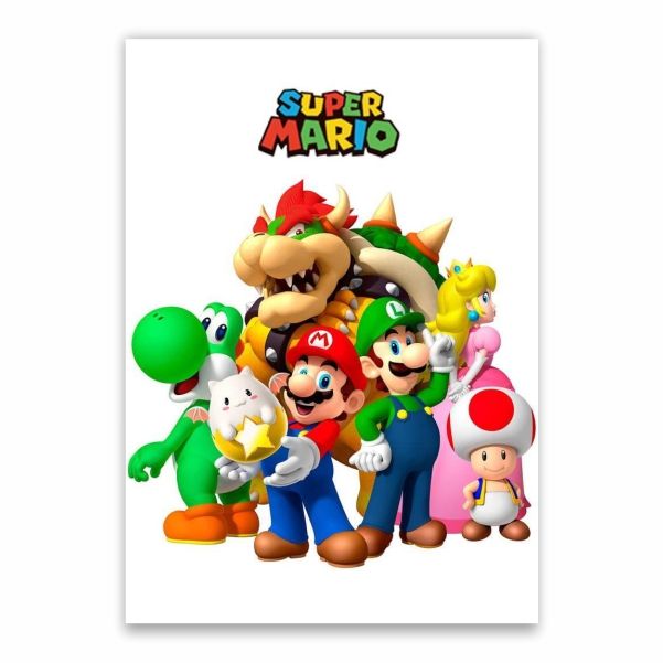 Super Mario White - A1 Poster | Shop Today. Get it Tomorrow! | takealot.com
