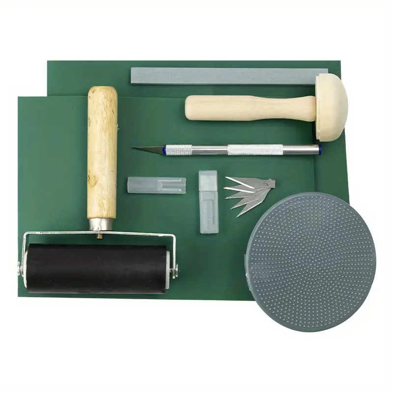 Craft DIY Rubber Carving Block & Carving Tools with Stamping Supplies ...