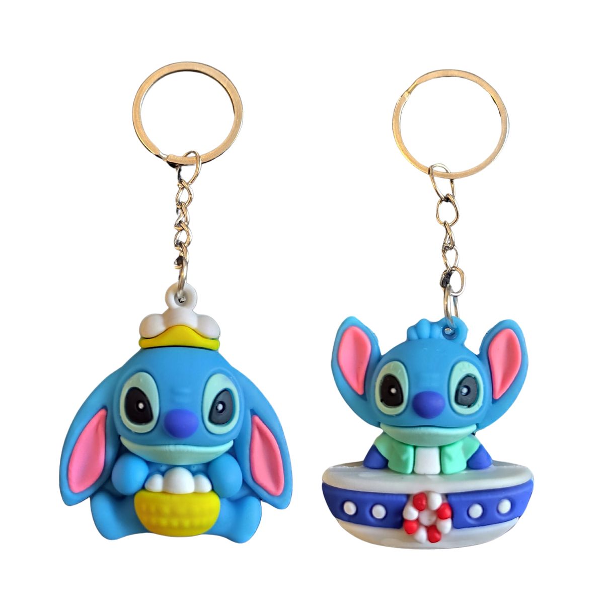Lilo and Stitch Keyring and Keychain Set - Cute and Fun Accessory - Set ...