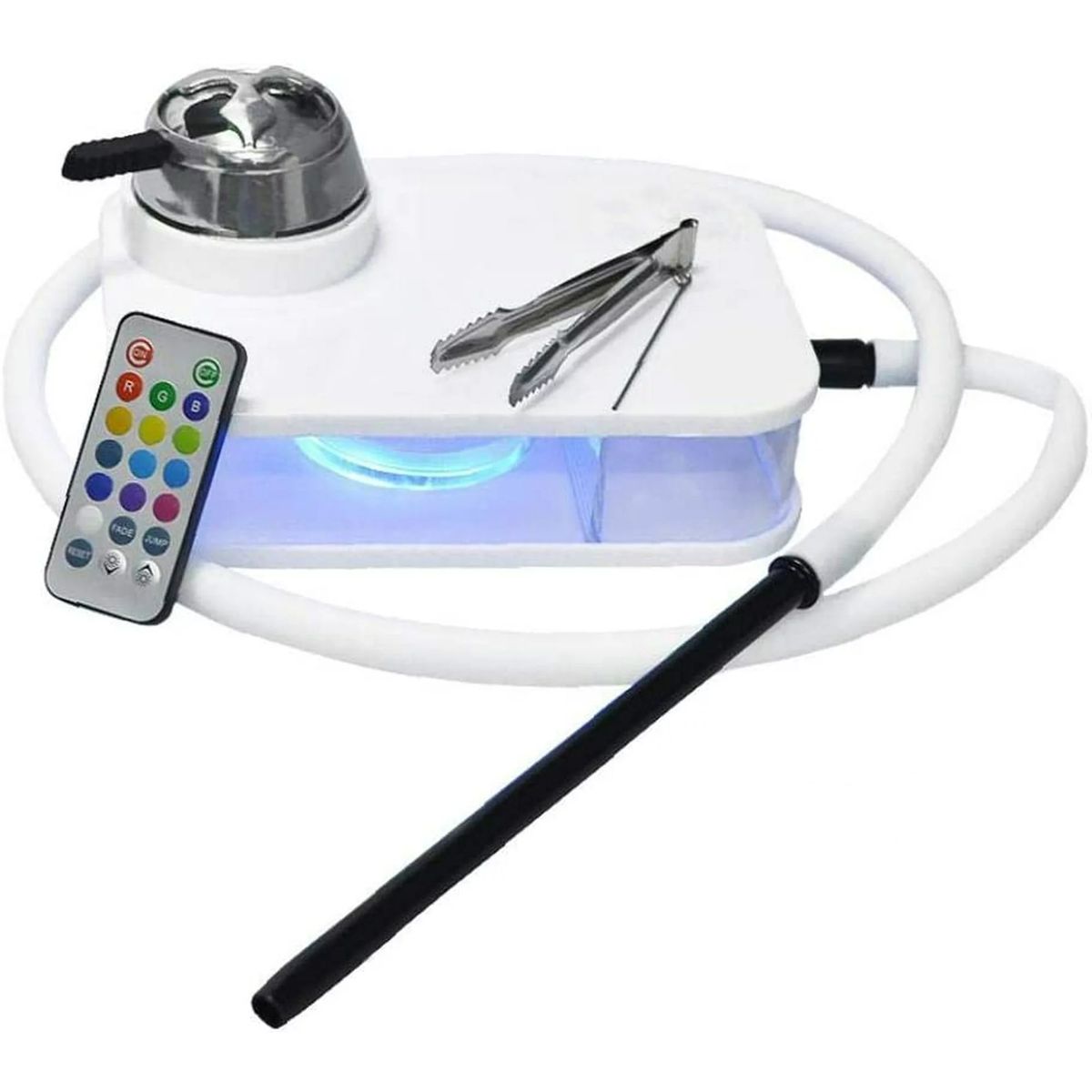 White - Box Hookah Pipe - Beautiful Acrylic Modern Hookah | Shop Today ...