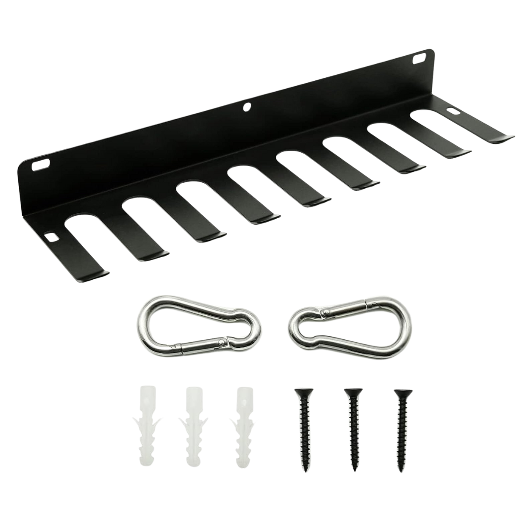 ARFAST - Heavy Duty Sports Gym Equipment Storage Rack with 9 Hooks ...