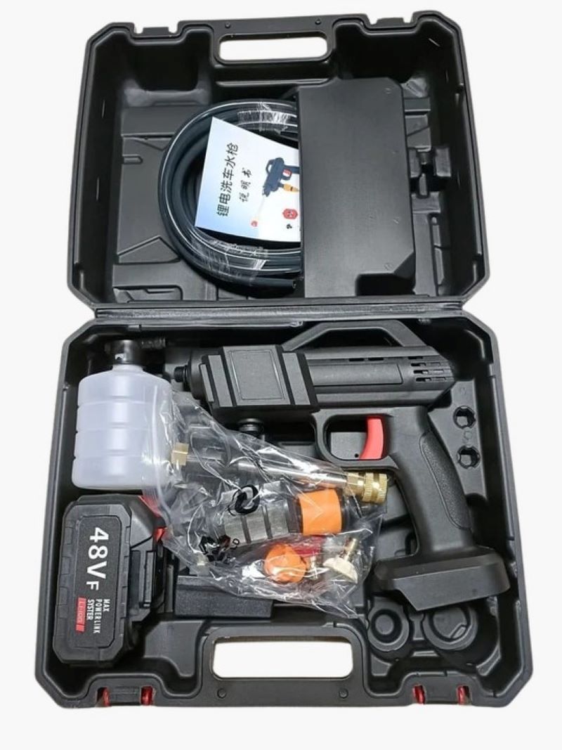 Wireless Rechargeable Portable Water Gun High Pressure Car Washer Foam ...