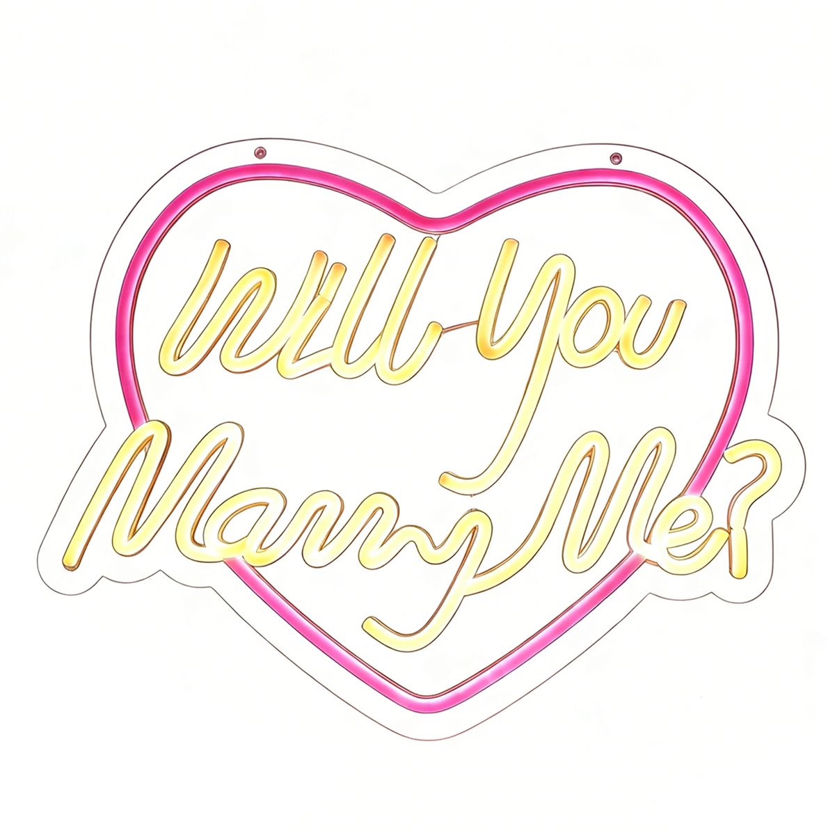 Will You Marry Me Neon Sign, LED Proposal Light, Wedding Engagement ...